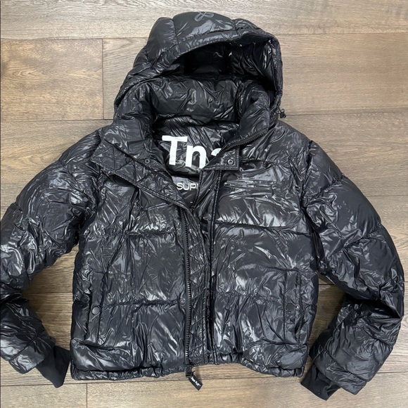 TNA | Jackets & Coats | Tna Aritzia Black Super Puff Winter Jacket ...